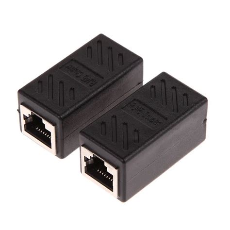 2 Pack Rj45 Coupler Ethernet Cable Extender Adapter Female To Female