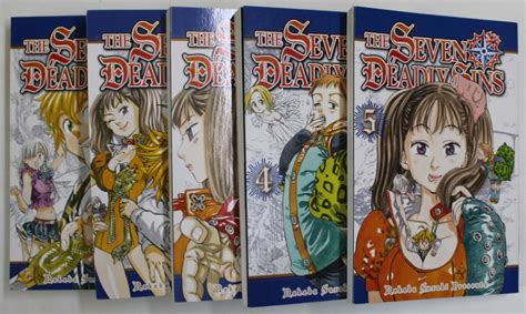THE SEVEN DEADLY SINS FIVE VOLUMES By NAKABA SUZUKI 2013 BENZI