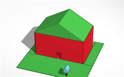 3d Design Simple House Walborn Tinkercad