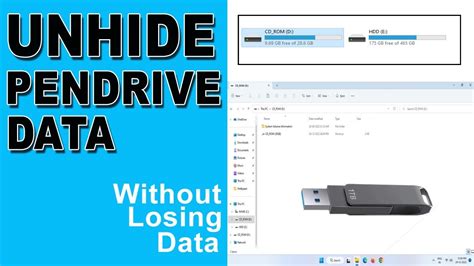 How To Unhide Pendrive Data How To Show Hidden Filesfolder From