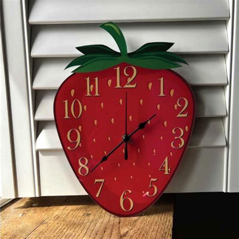 Jaf Graphics Strawberry Wall Clock
