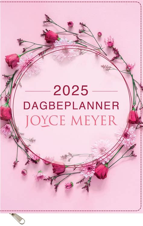 2025 Joyce Meyer A5 Dagboek Dagbeplanner Pienk Kunsleer Met Rits