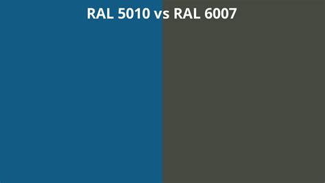 Ral 5010 Vs 6007 Ral Colour Chart Uk