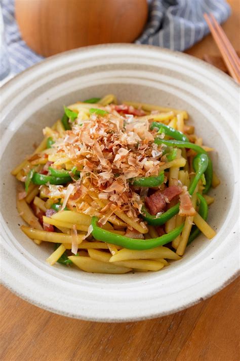 じゃがいもとピーマンの和風炒め【10分簡単やみつき副菜♪】 今日のごはん、なに作ろうかな？