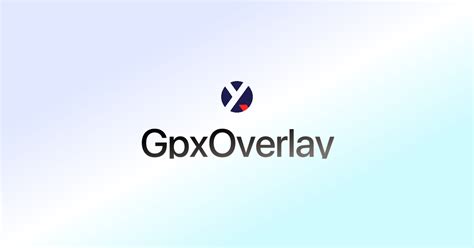 Elevation Profile Video Overlay Widget Altitude Graph Gpxoverlay