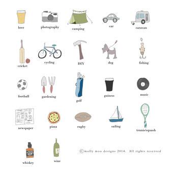 Personalised Dad Print By Molly Moo Designs