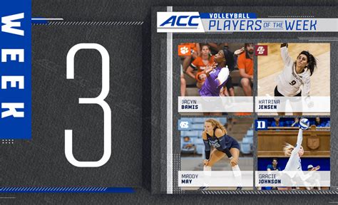 Acc Volleyball Players Of The Week Announced Vcp Volleyball