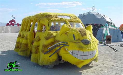 Smiling Yellow Cat Bus Mutant Vehicle Cat Bus Art Cars And Mutant Vehicles Photo Gallery