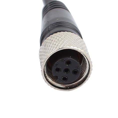 Uxcell A16110400ux0295 M12 Hembra Recto 5 Pines Conector Aviación