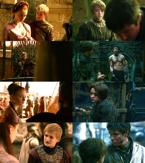 Sansa Joffrey Arya Gendry Game Of Thrones Fan Art 32988928 Fanpop