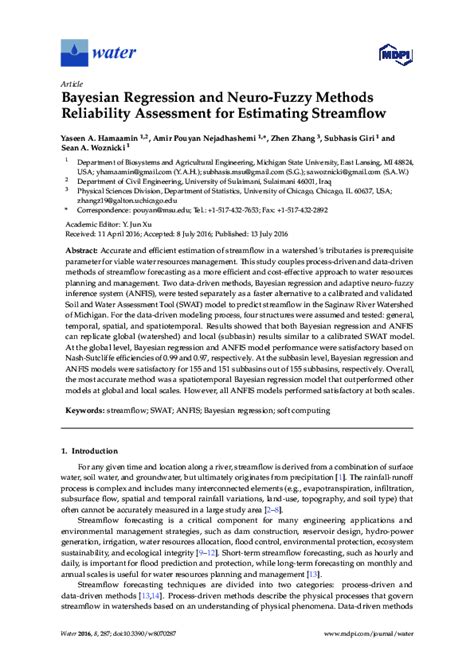 Pdf Bayesian Regression And Neuro Fuzzy Methods Reliability