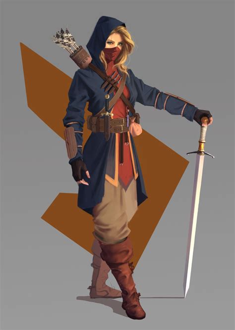Artstation Medieval Assassin Concept Henrique Paiva Urban Fantasy