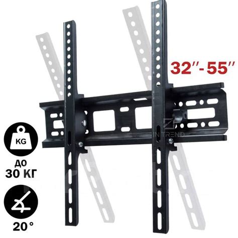 Кронштейн для телевизора 32 55 дюймов на стену наклонный для ТВ новый в наличии Цена 1 200