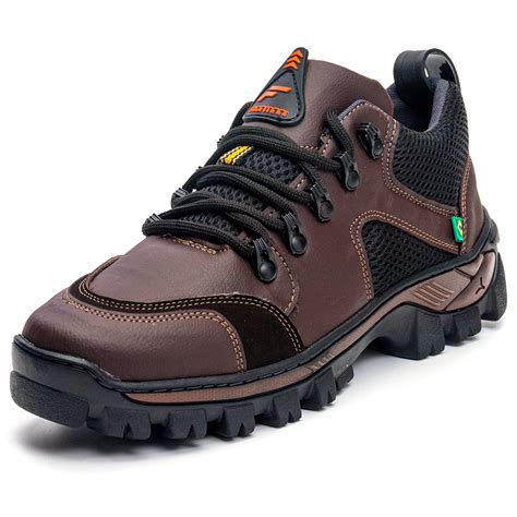 Tenis Adventure Bota Coturno Trabalho Trilha Segurança Sola em Gel 3031