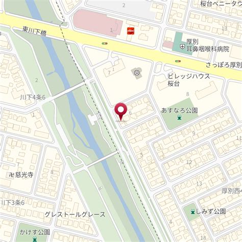北海道札幌市厚別区厚別西4条1－6－1 の地図 Mapfan