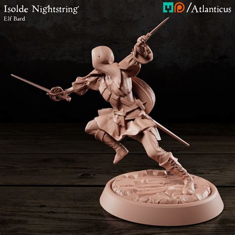3d Printable Female Elf Bard Isolde Nightstring Rapier By Atlanticus Arts