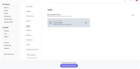Something Got Wrong With My Roon It Cant Detect My Audio Device Support Roon Labs Community
