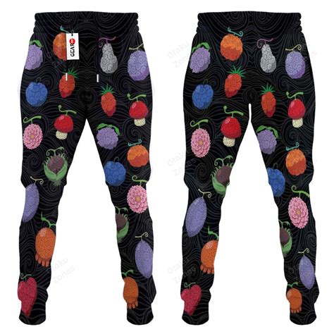 Devil Fruits Joggers Custom Anime Op Sweatpants Timedea