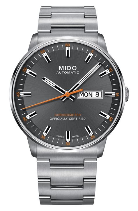 Mido Commander Chronometer Bracelet Watch 40mm Nordstrom