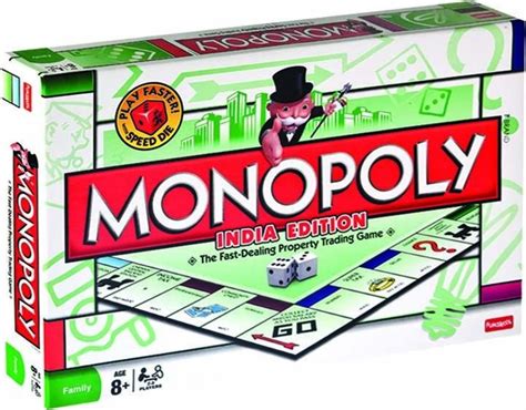 Funskool Monopoly India Edition Board Game 2 8 Players Indoor Game Age