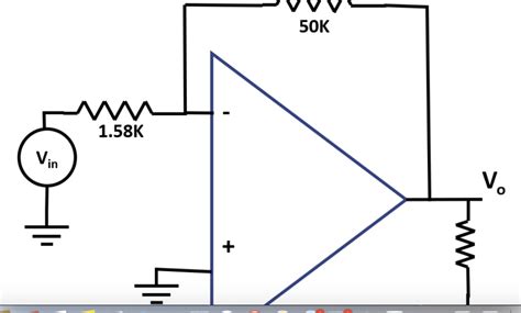 Solved For The Circuit Below What Is The Gain In Chegg