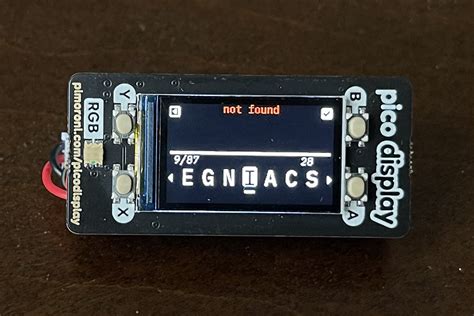 Bumblebee A Portable Word Game Generator Written In Circuitpython Based On The New York Times