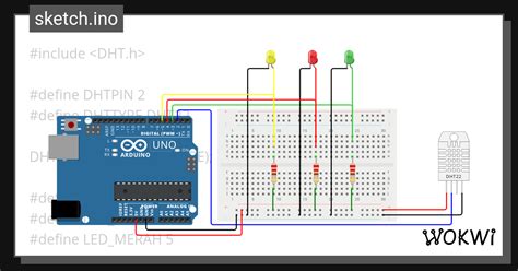 Indikator Suhu Wokwi Esp32 Stm32 Arduino Simulator