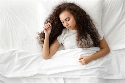 Premium Photo Beautiful Girl Sleeping In Bed
