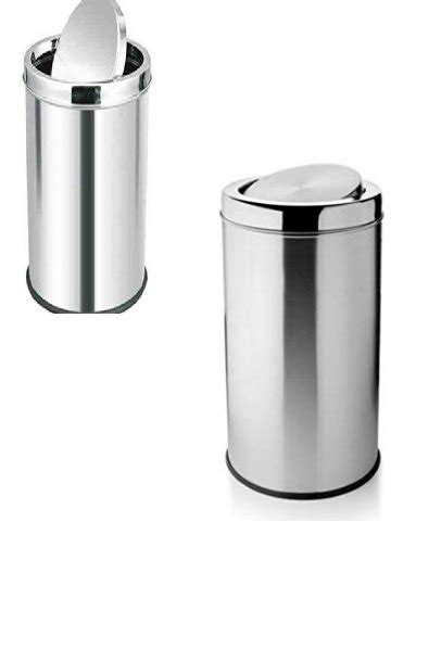 Stainless Steel SS Swing Bin For Hotel Capacity 11 15 Liters Rs 410