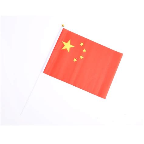 五星紅旗 中国国旗 260x190mm棒400mm