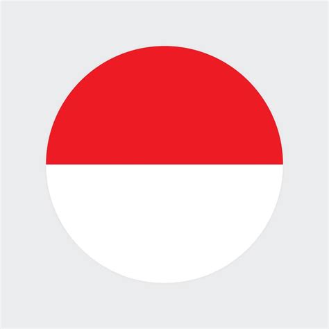 Indonesia National Flag Illustration Indonesia Round Flag 42806225
