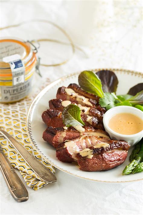 Magret de canard sauce foie gras Edélices