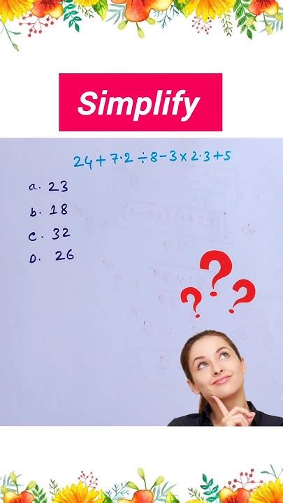 Nice Exponent Math Simplification Problem Shorts Maths Simplify