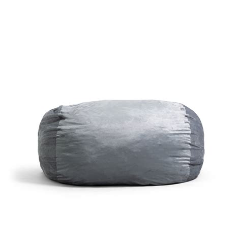 Big Joe Fuf Xl Foam Filled Bean Bag Chair With Removable Cover Gray