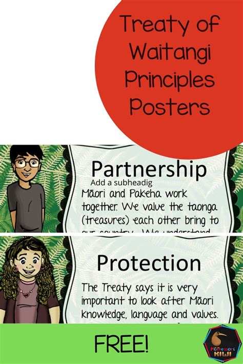Treaty Of Waitangi Principles Posters Maori