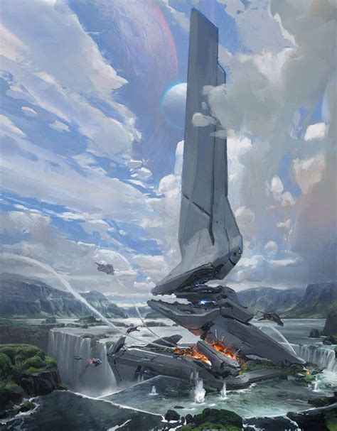 John Wallin Liberto Art This One Was For The First Level In Halo 5