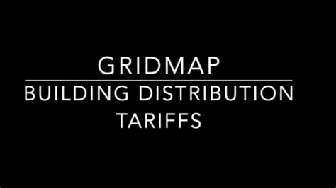 Gridmap Building Distribution Time Of Use Tariffs Youtube