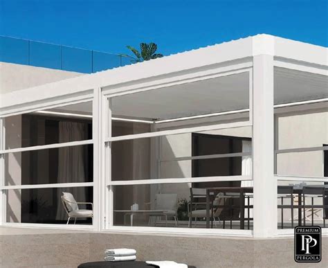 Ez View Pergola Guillotine Window System Premium Pergola
