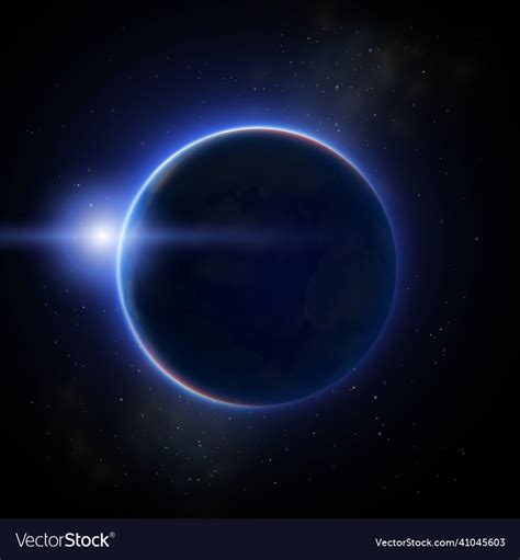 Moon Eclipse Royalty Free Vector Image Vectorstock