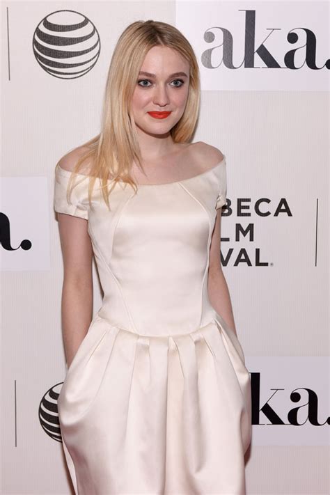 Dakota Fanning In Zac Posen Franny Tribeca Film Festival Premiere