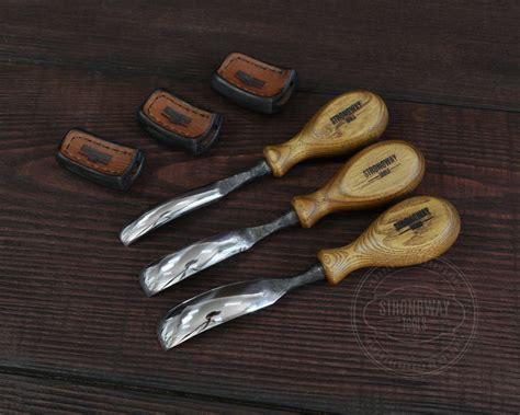 Set Small Bent Rounded Gouge 3 Strongway Tools Llc