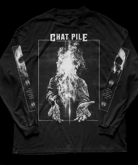 Fire Face Black Long Sleeve Chat Pile Merch Store Shop Newest Fashion