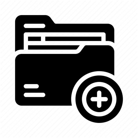 Folder Data Storage Archive File Add Plus Icon Download On Iconfinder