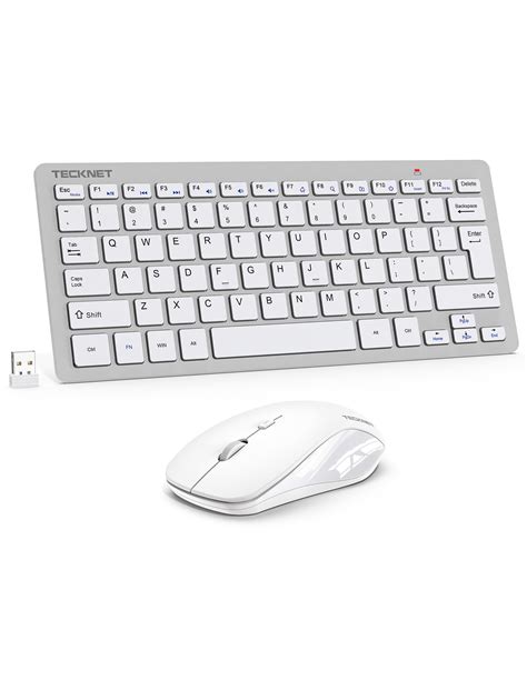 Tecknet Wireless Keyboard And Mouse Combo Mini Cordless Computer Keyboard And Mouse Set 2 4ghz