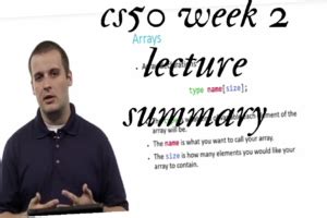 Cs Week Lecture My Summary And Explanation Collins Note