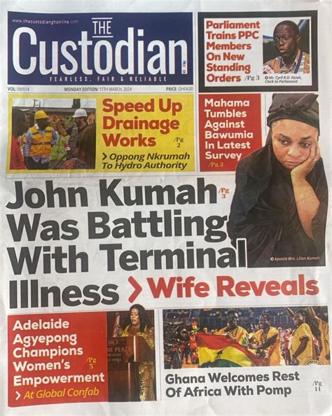Todays Front Pages Monday March 11 2024 Myjoyonline