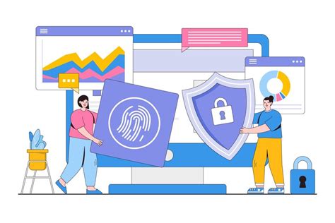 Premium Vector Cyber Security Vector Illustration Concept With