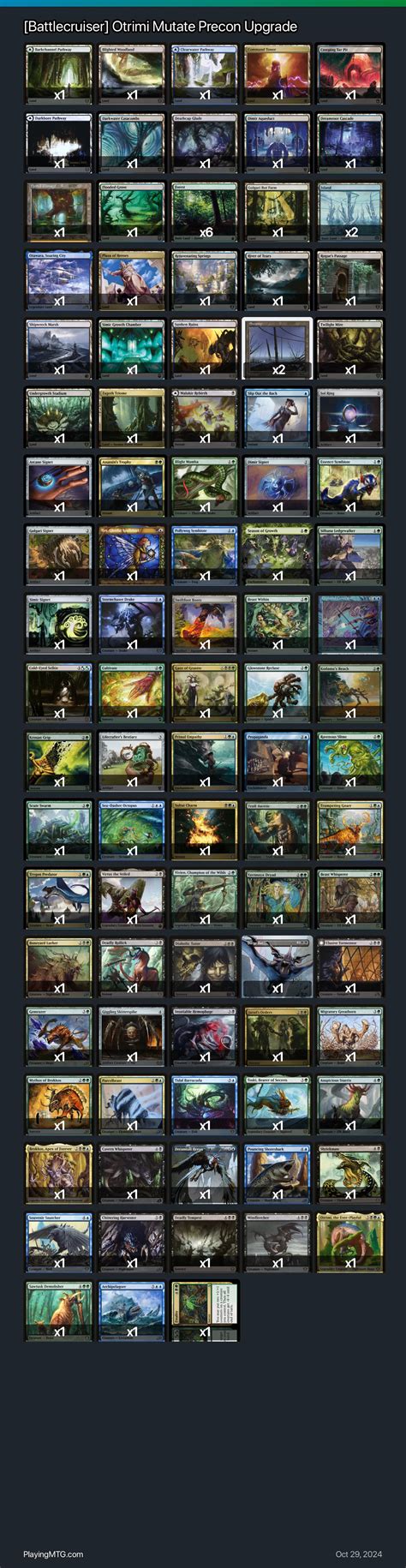 Battlecruiser Otrimi Mutate Precon Upgrade Magic The Gathering Deck Magic The Gathering