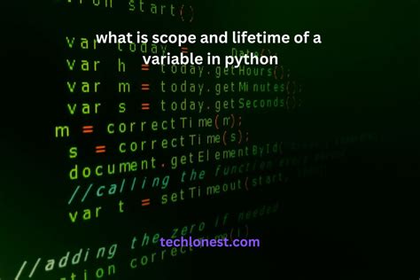 What Is Scope And Lifetime Of A Variable In Python