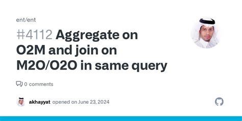 Aggregate On O2m And Join On M2oo2o In Same Query · Issue 4112 · Ent